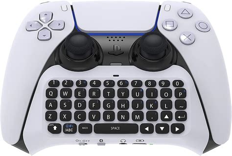 Amiles Keyboard Compatible With Ps5 Dualsense Wireless Controller Bluetooth Game Chatpad