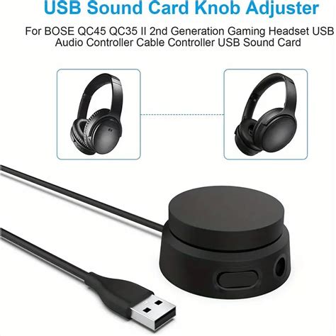 Usb 볼륨 조절 Pc 컴퓨터 스피커 Qc35 Qc45 헤드셋용 오디오 멀티미디어 볼륨 리모콘 조절 Temu Republic
