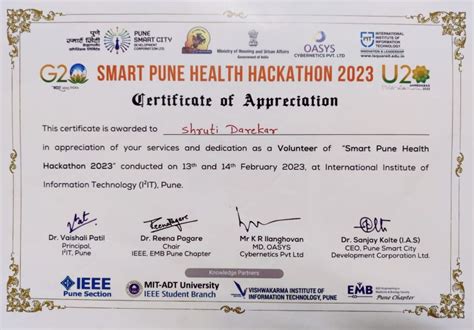 Shruti Darekar On Linkedin Hackathon Smartcity Health Projects