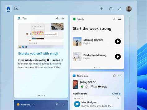Microsoft Unveils Spotify Phone Link Widgets For Windows 11
