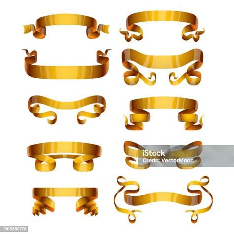 리본 스티치 밴드 디자인 프로젝트 반짝 나비 장식 우아한 그래픽 서식 파일 적으로 현실적인 골드 벡터 테이프 플래그 배너 0명에 대한 스톡 벡터 아트 및 기타 이미지