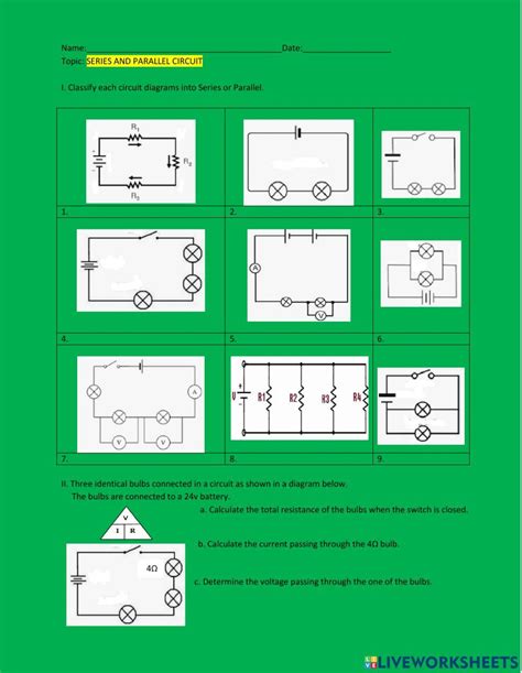 Parallel Circuit Diagram Worksheet