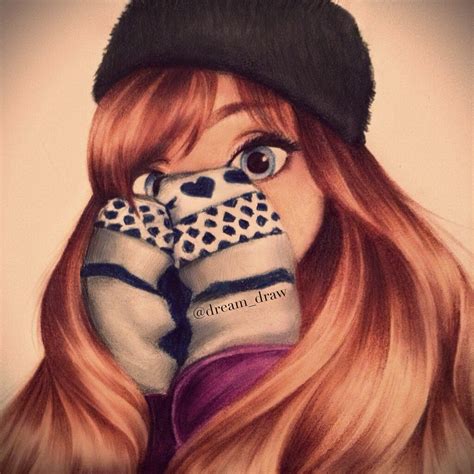 Картинки девушек на аву мультяшные красивые