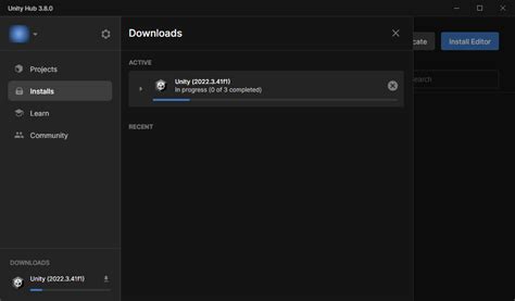 unity2022 3 lts インストール3 compota soft press