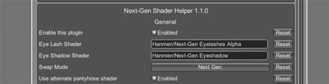 Next Gen Shader Helper Plugin