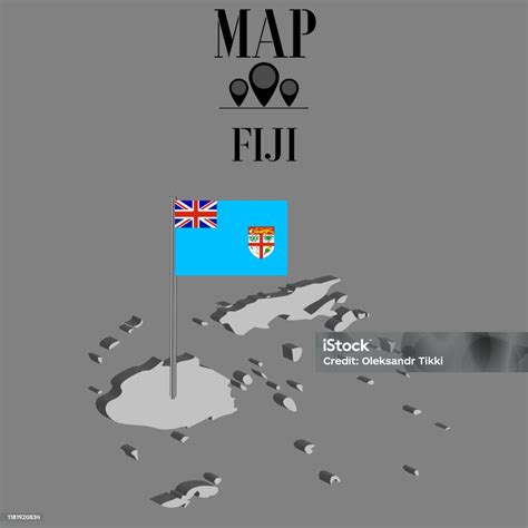 피지 개요 세계지도 깃대 벡터 일러스트 디자인에 국기와 윤곽 실루엣 배경에 고립 개체 요소 국가 세트에서 기호 가정 생활에 대한 스톡 벡터 아트 및 기타 이미지 Istock
