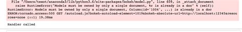 Models Must Be Owned By Only A Single Document When Reusing Server Port · Issue 8579 · Bokeh
