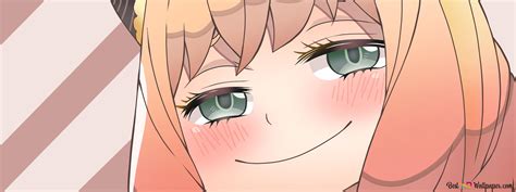 Anya Cute Smirk 4k Wallpaper Download