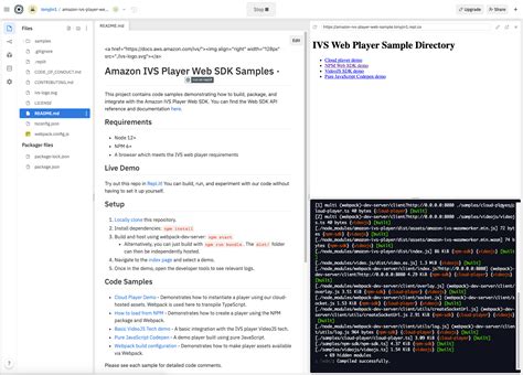 Using With Amazon Ivs Player · Issue 13 · Aws Samplesamazon Ivs Player Web Sample