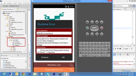 Alloy Widget In Titanium Making App Crash Stack Overflow
