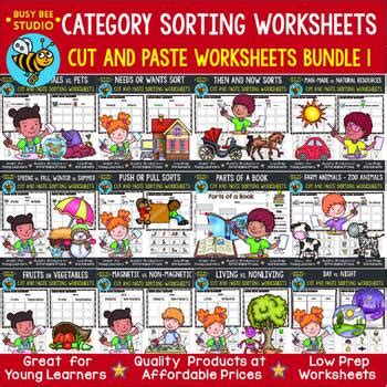 SORTING BY ATTRIBUTES OBJECTS INTO CATEGORIES SPEECH THERAPY ACTIVITIES BUNDLE