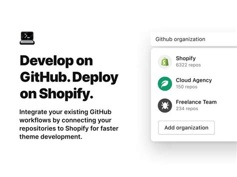 Shopify · Github Marketplace · Github
