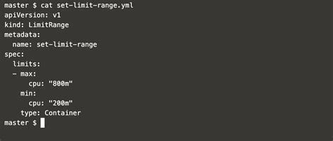 Limit Ranges In Kubernetes