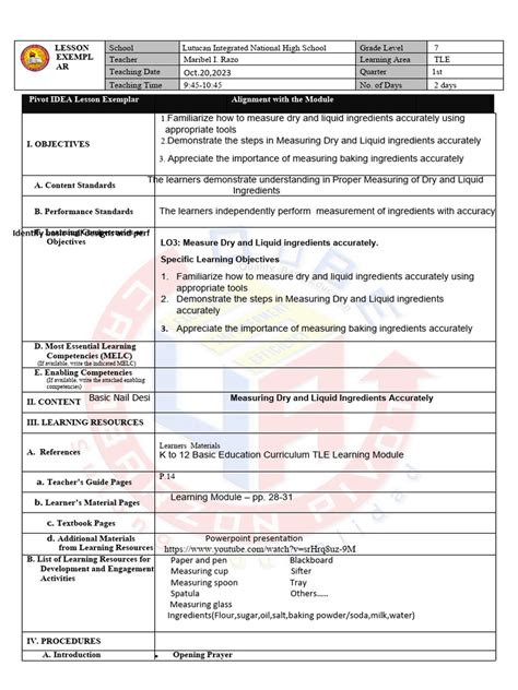 Cot 1 1st Quarter Bpp Pdf
