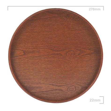 Buy 27cm Wooden Round Serving Tray Katachiware