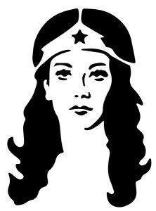 Wonder Woman Stencil Art Artstation Absolute Wonder Woman