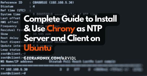 How To Install Chrony As Ntp Server And Client On Ubuntu 24 04 R