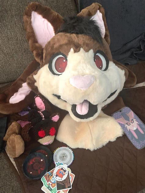 Brown Rat Rabbit Hybrid Fursuit Costume Premade Head Head Only Read