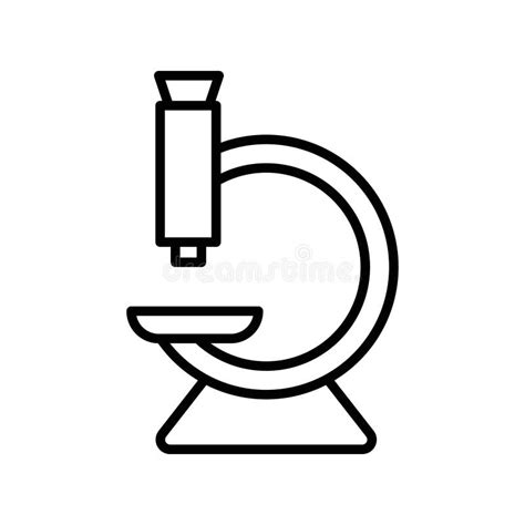 An Icon Of A Microscope Representing Science Biology Or Research Commonly Used In