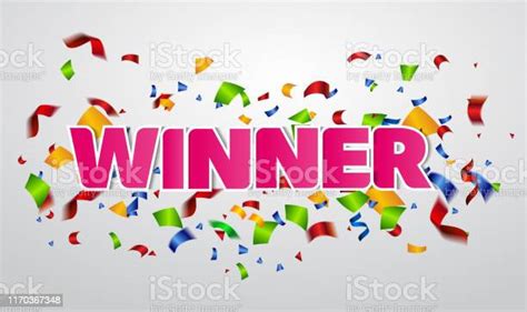 밝은 배경에서 고립 된 컬러 색종이와 우승자 기호 벡터 용지 그림입니다 성공에 대한 스톡 벡터 아트 및 기타 이미지 성공 승리 동작 활동 1 Istock