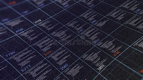 Codes With Numbers In Cells Animation Stock Image Image Of