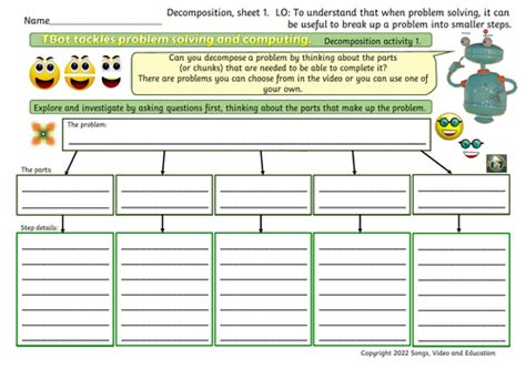 Decomposition Computing And Problem Solving Teaching Resources