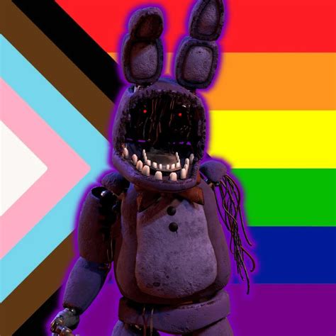 Fnaf Lgbtqia Icon Withered Bonnie Fnaf Fnaf Art Fnaf 5