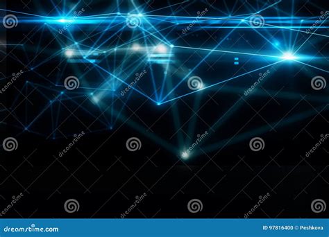 Glowing Polygonal Backdrop Stock Illustration Illustration Of Creative