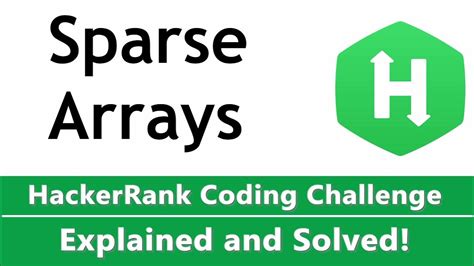 Sparse Arrays Hackerrank Solution Solved In Python Youtube