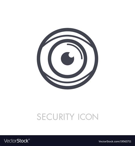 Iris Scan Icon Eye Scanning Royalty Free Vector Image