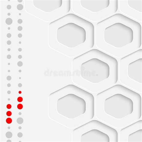 Abstract Hexagon Graphic Design White Futuristic Sexangle Background