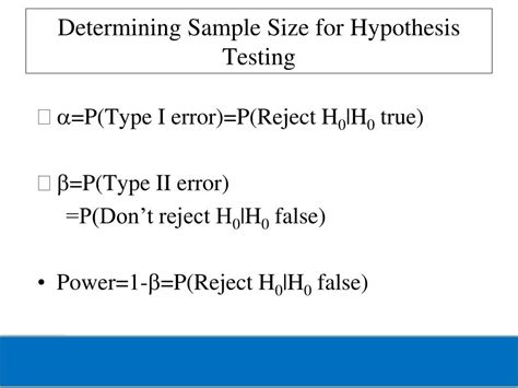 PPT Power And Sample Size Determination PowerPoint Presentation Free Download ID