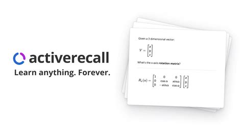 active recall learn anything forever