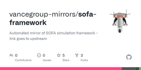 github vancegroup mirrors sofa framework automated mirror of sofa