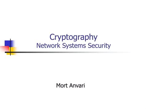 Ppt Cryptography Network Systems Security Powerpoint Presentation