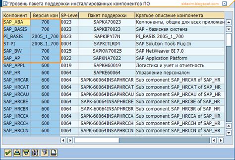 Sidadm Версии Sap Erp и Sap Netweaver