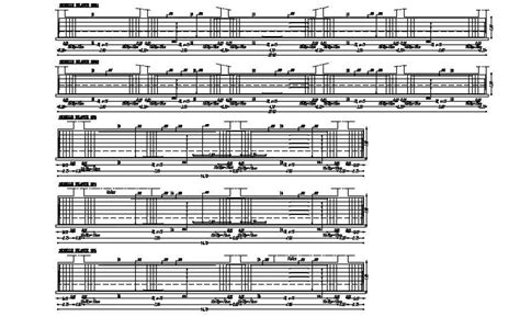 Cad Design Of Strip Foundation With Reinforcement Details In Autocad 2d Drawing Cad File Dwg