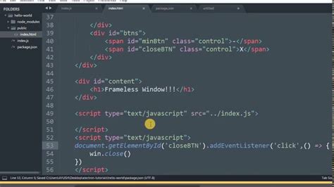 Frameless Window In Electron Electron Tutorial 2 Youtube