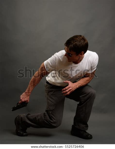 Sexy Sniper Poses Camera Stock Photo Shutterstock