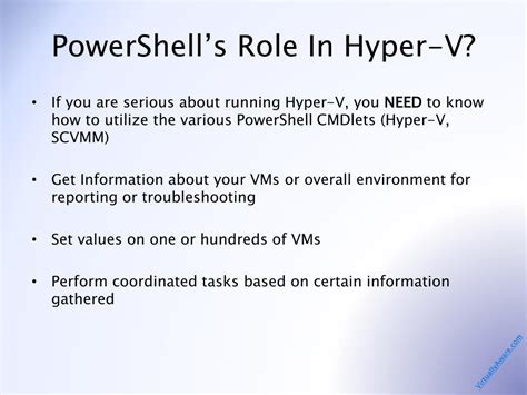 Ppt Hyper V Scripts And Snips From T He Field Powerpoint Presentation Id631250