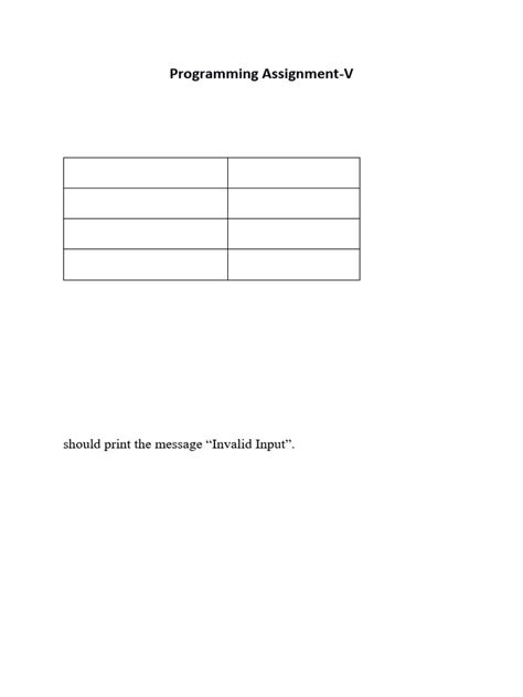 Programming Assignment V Pdf Method Computer Programming Class Computer Programming