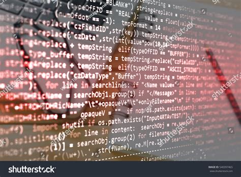 Software Developer Programming Code Abstract Computer Stock Photo Edit Now