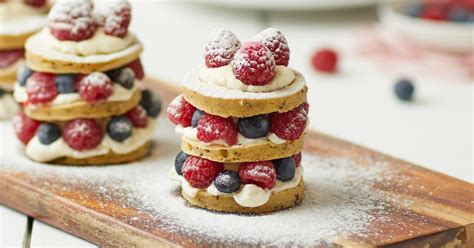 Mini Berry Pancake Stacks Recipe Myfoodbook