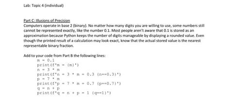 Solved Activity Roundoff Error Individual When Chegg