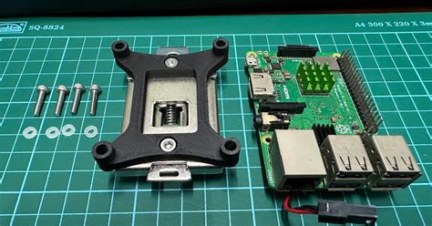 Raspberry Pi Metal Din Clamp Adapter By Ngzq Download Free Stl Model