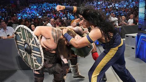 The New Day Jinder Mahal And Shanky Ambush The Viking Raiders