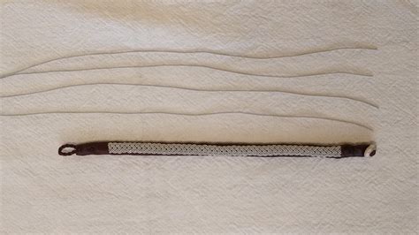 Steps On How To Create A Double Four Strand Pewter Thread Braid Saami Supplies