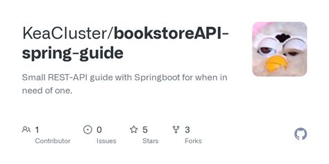 Github Keaclusterbookstoreapi Spring Guide Small Rest Api Guide With Springboot For When In