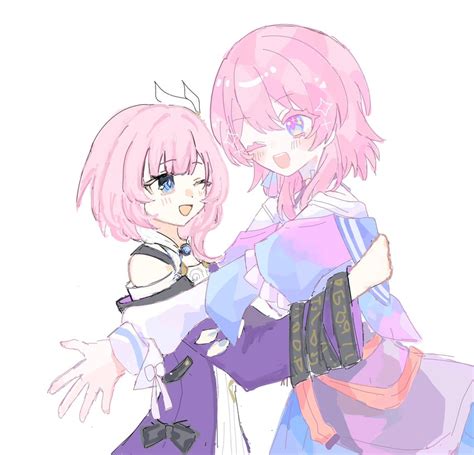 March 7th And Cyrene Honkai And 1 More Drawn By C0oo77 And Otrng