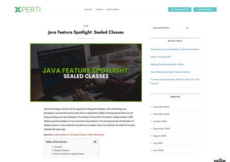 Java Feature Spotlight Sealed Classes Pdf Web Development Internet